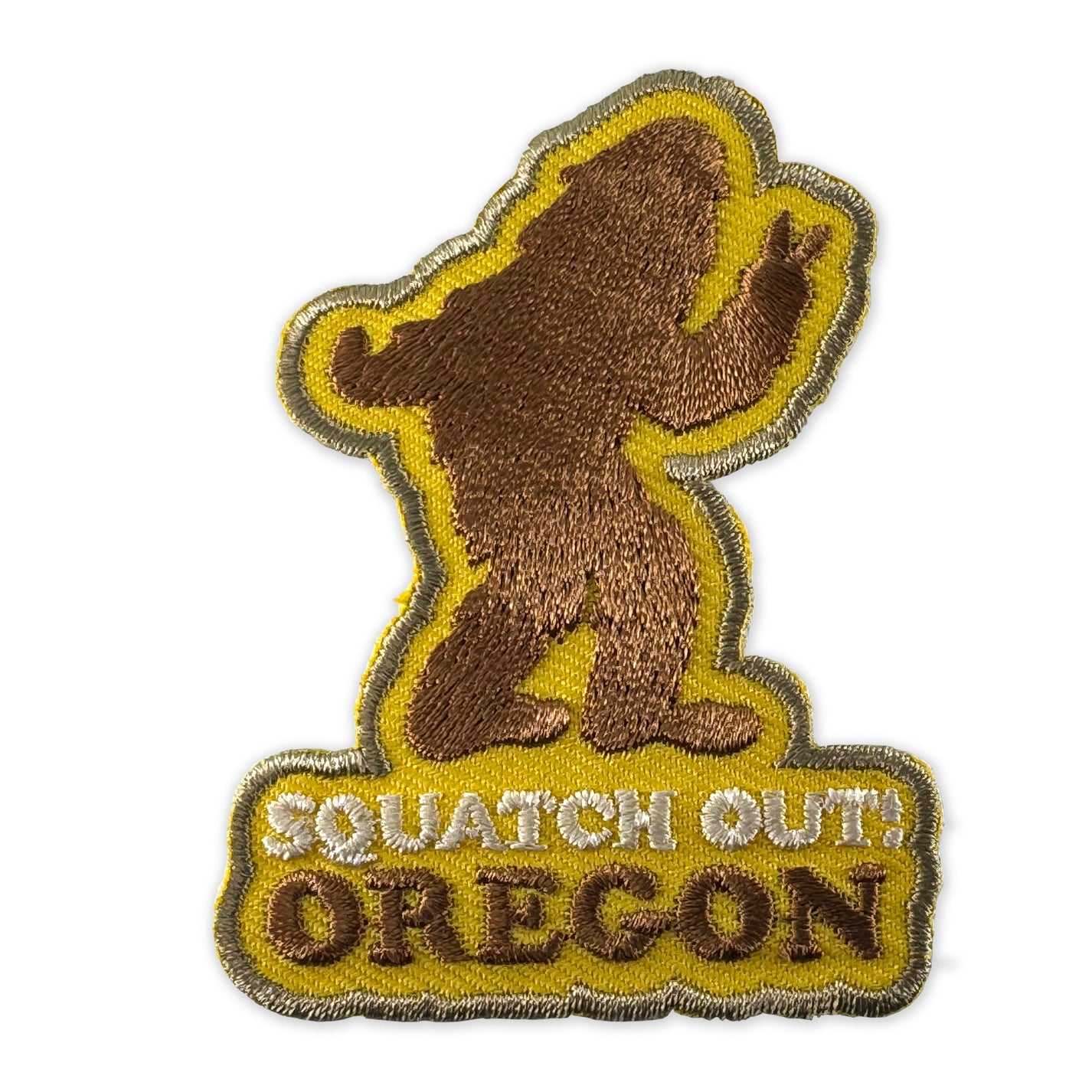 Squatch Out Oregon Bigfoot | Iron-on Embroidered Patch – Little Bay Root